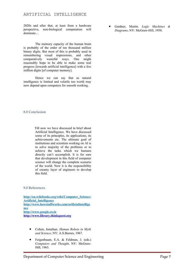 Artificial intelligence | DOC