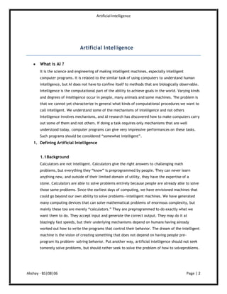 Artificial Intelligence | PDF
