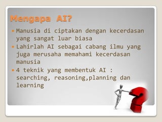 Artificial intelligence_Topik-Topik Lanjutan | PPTX