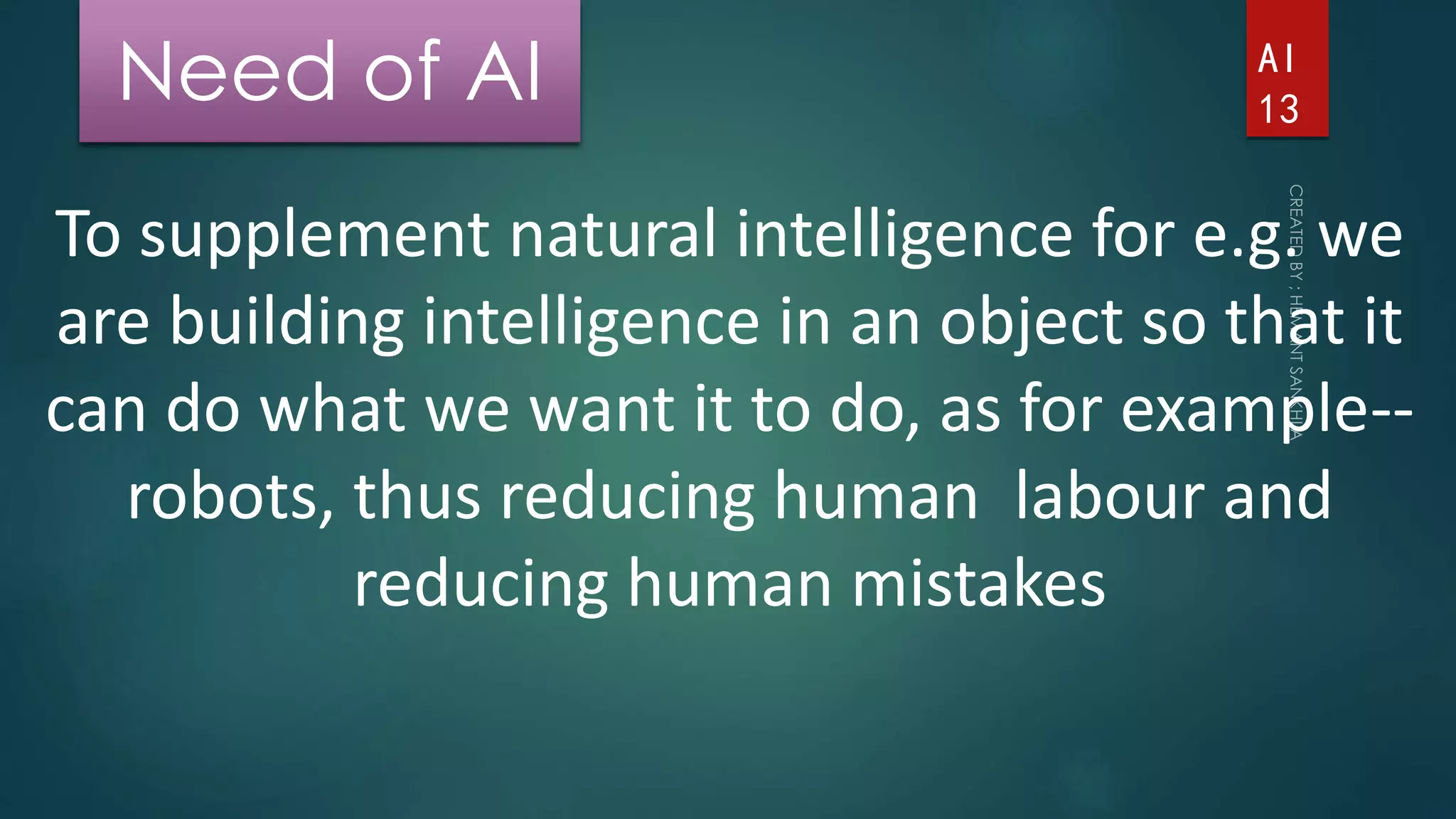 Understanding Artificial intelligence | PPTX