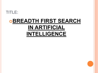 Artificial intelligence | PPTX