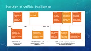 Artificial intelligence - An Overview | PPTX