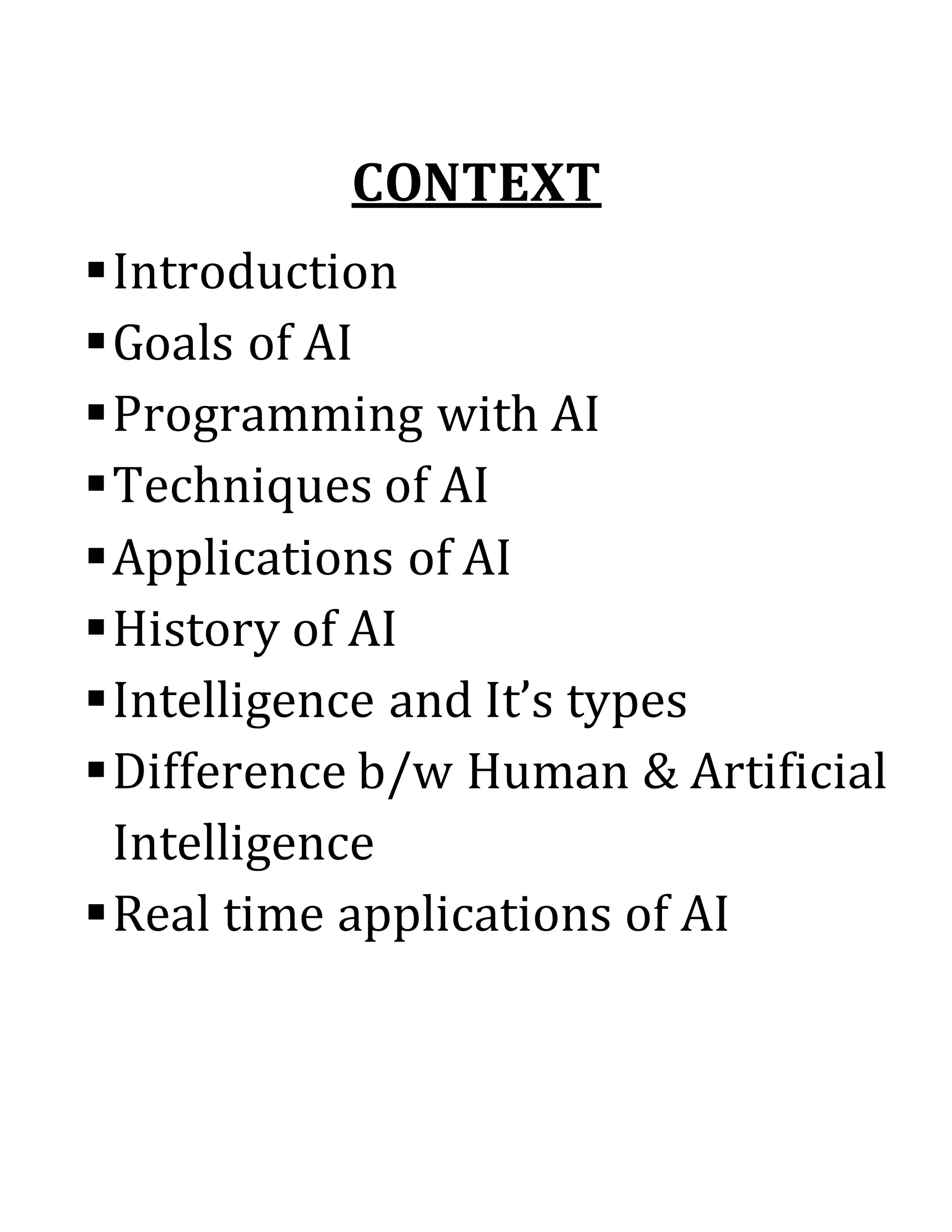 Artificial intelligence | DOCX