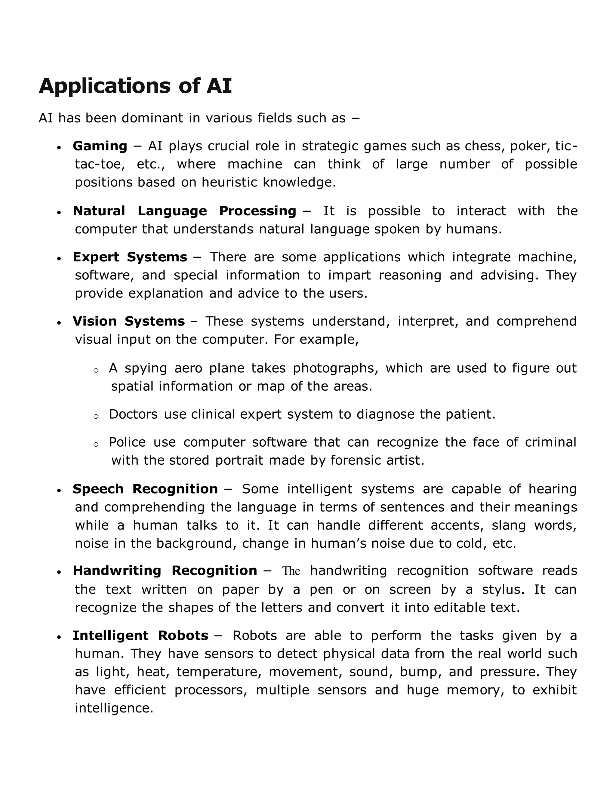 Artificial intelligence | DOCX