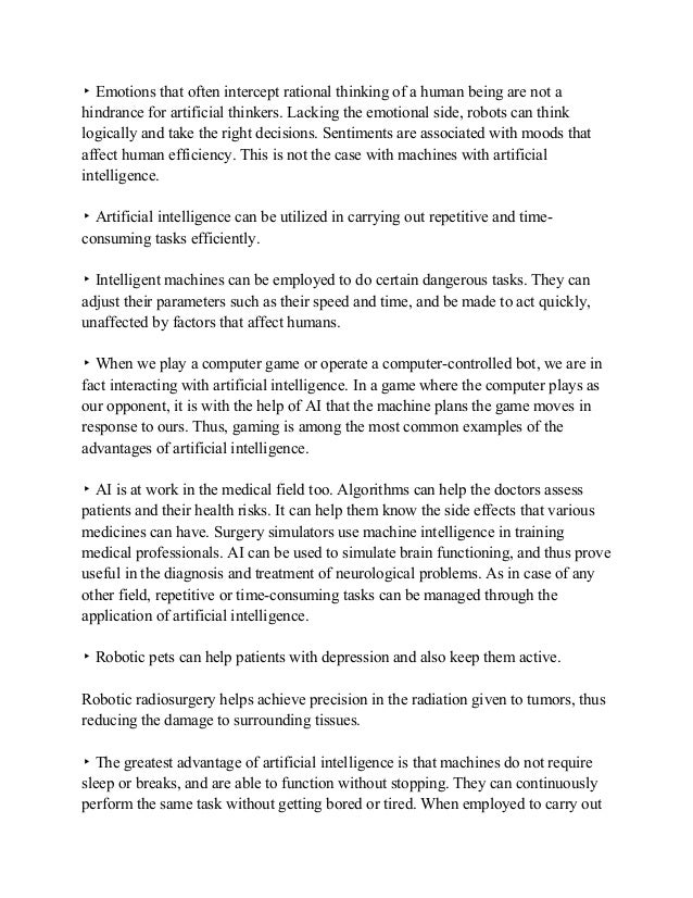 Artificial intelligence