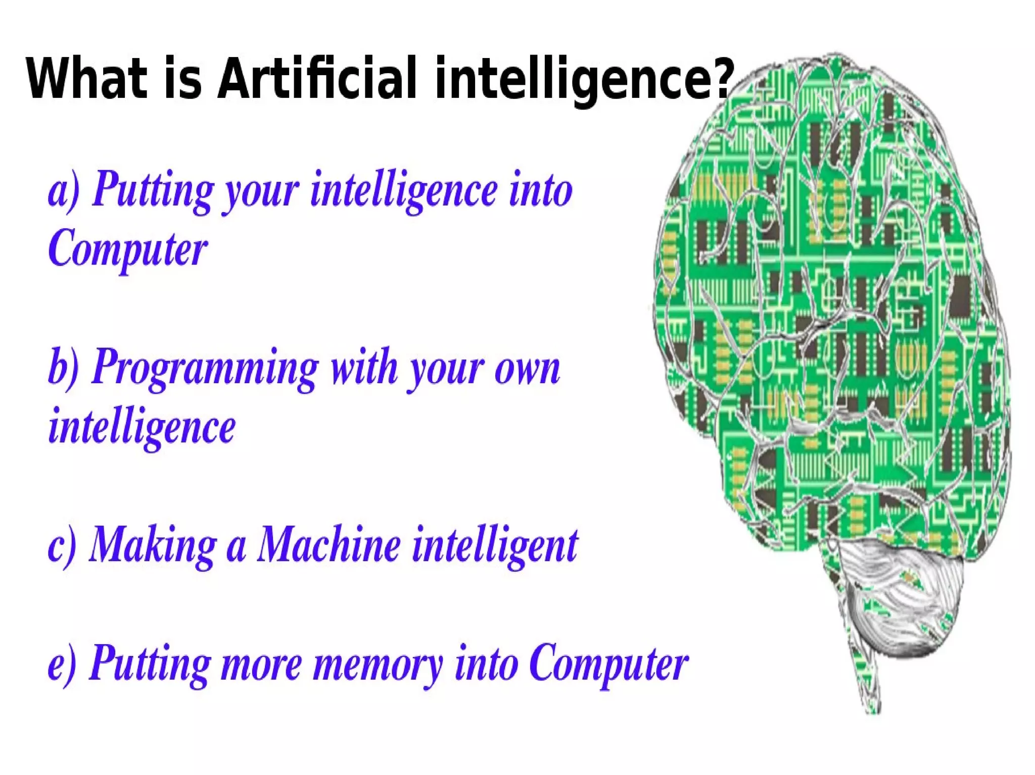 Artificial Intelligence Quiz | ODP
