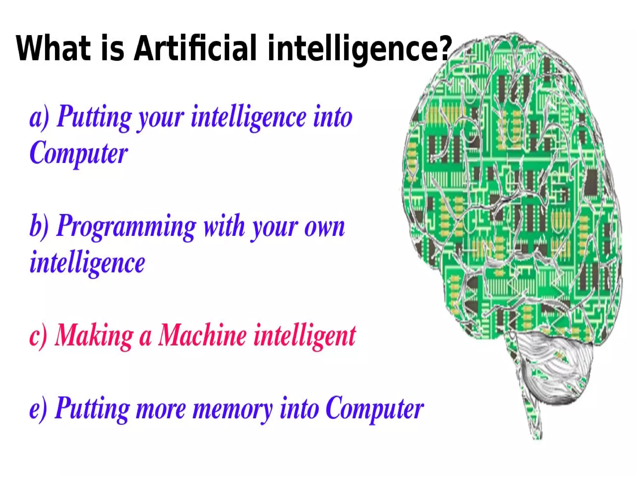 Artificial Intelligence Quiz | ODP