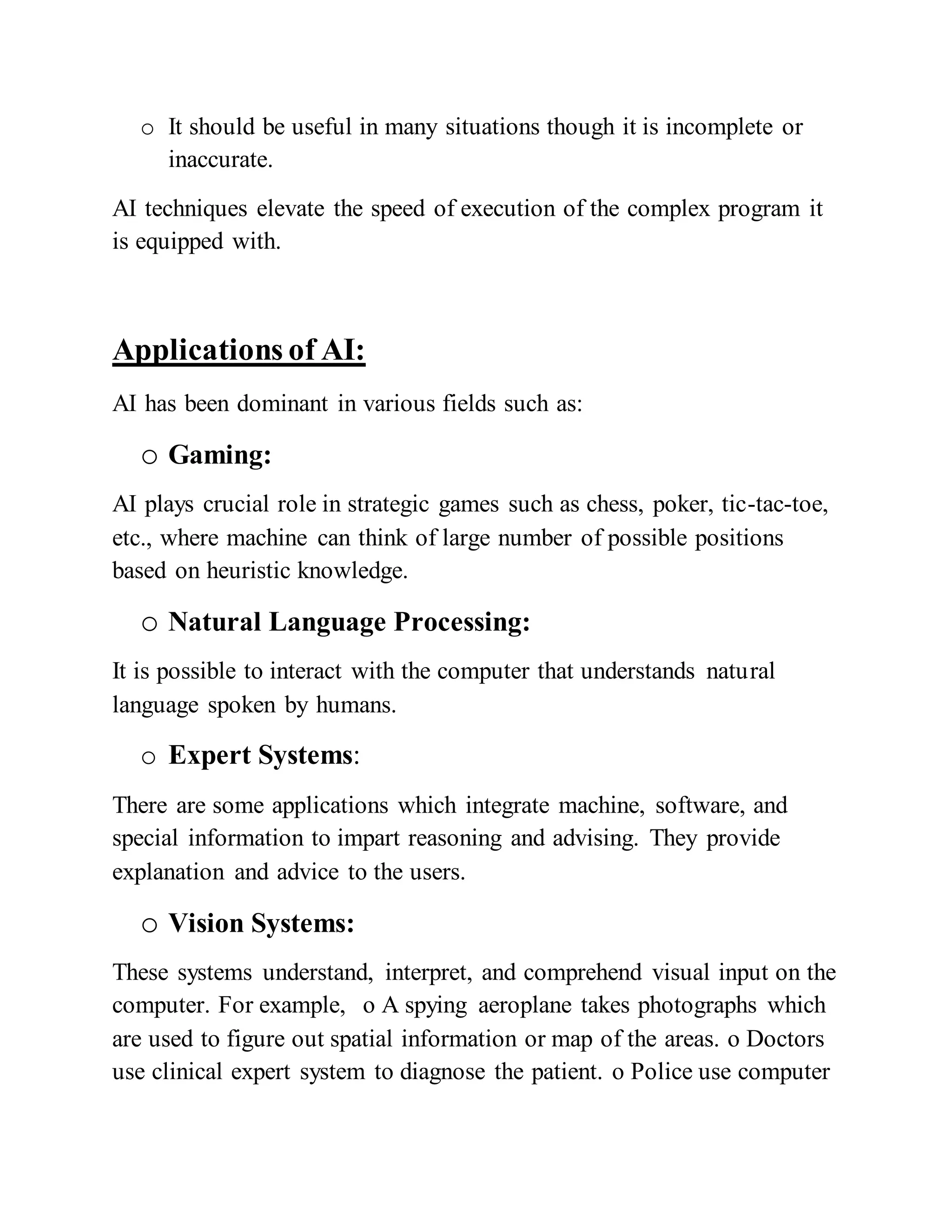 Artificial intelligence | DOCX