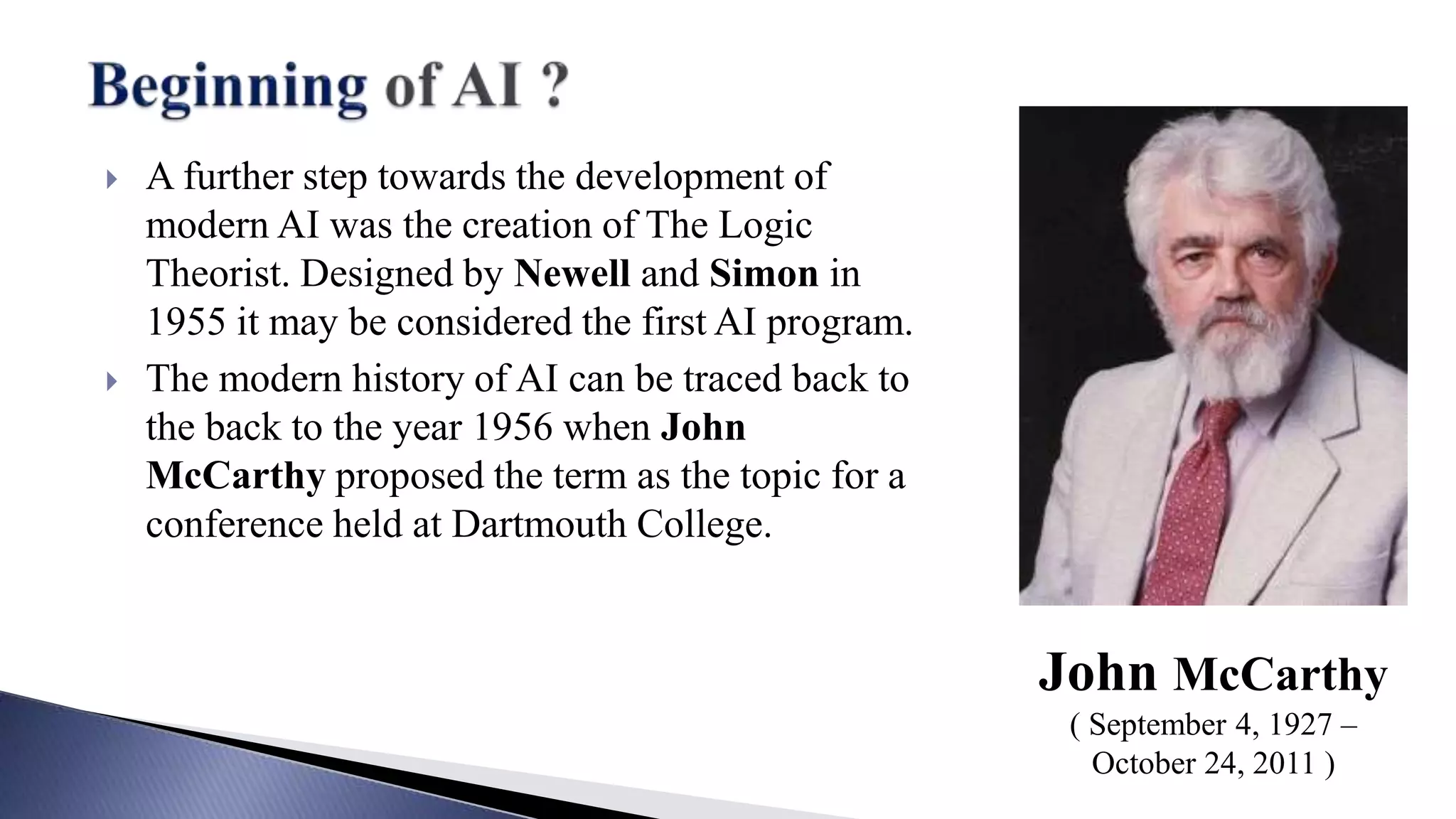 Overview of Artificial Intelligence | PPTX