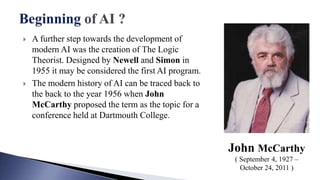 Overview of Artificial Intelligence | PPTX | Artificial Intelligence ...