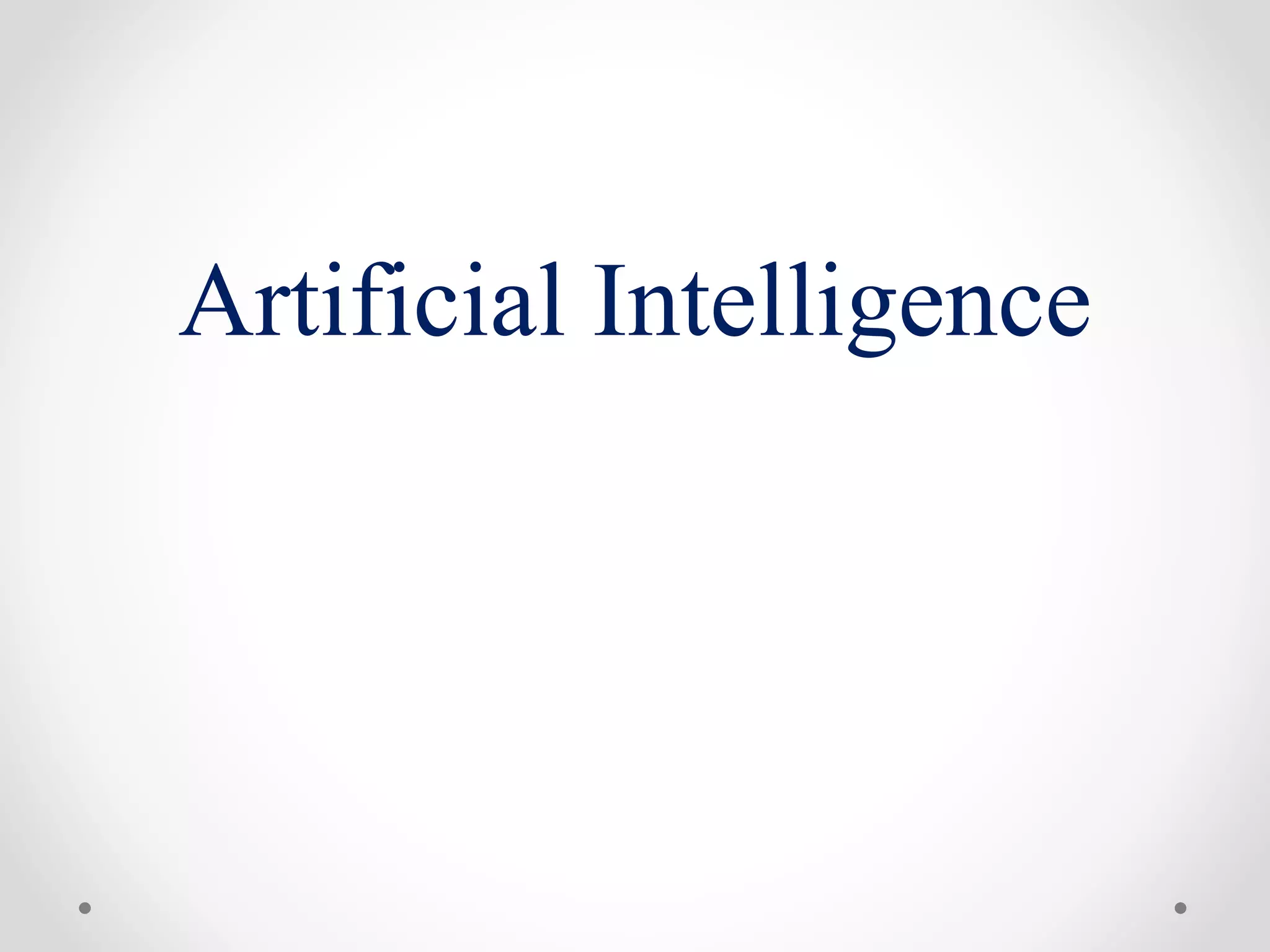 Artificial intelligence | PPTX