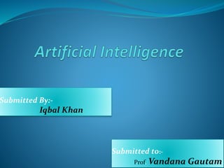Artificial intelligence | PPTX