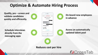 Artificial intelligence for Recruitment | PPTX