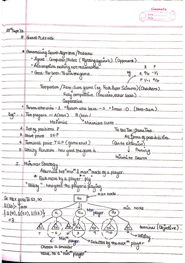 Artificial Intelligence Notes - Ronak Sumbaly | PDF