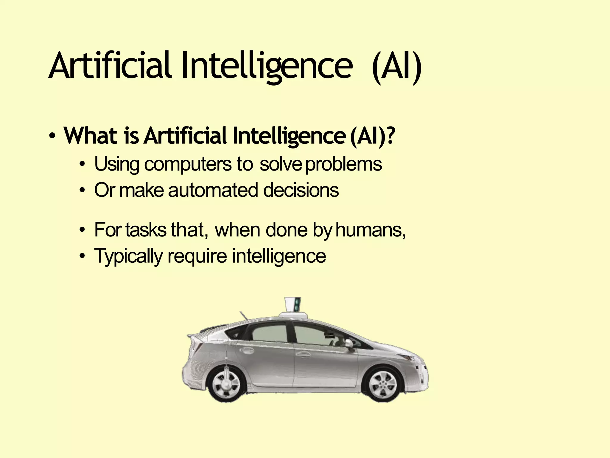 Artificial Intelligence - Overview | PPTX