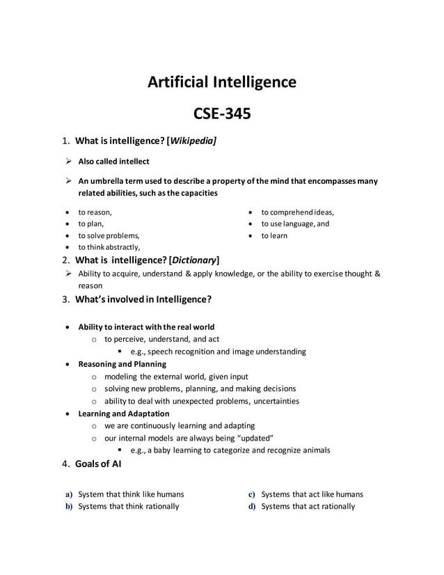 Artificial intelligence | PDF