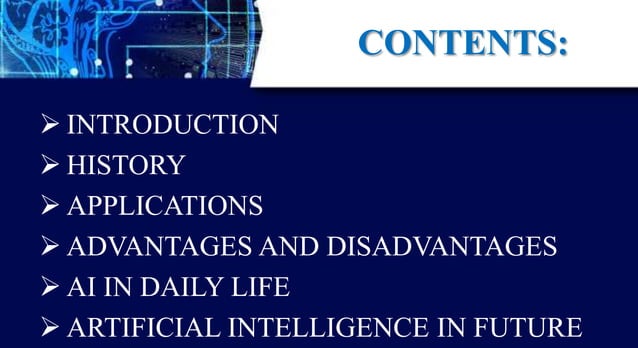 Artificial intelligence /Robotics | PPT