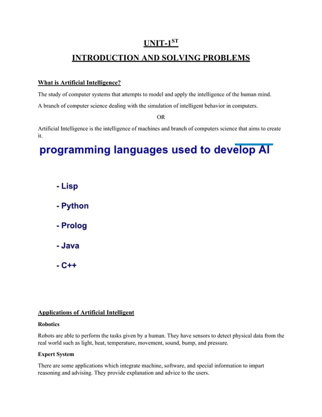 Artificial intelligence | PDF