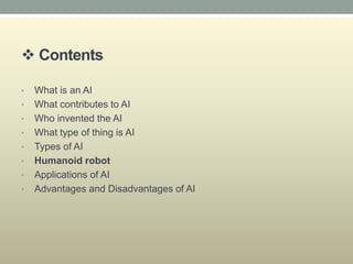 Artificial intelligence | PPTX