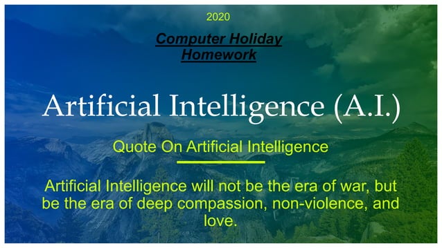 Artificial intelligence | PPT