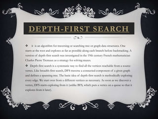 Artificial intelligence Depth First Search | PPTX