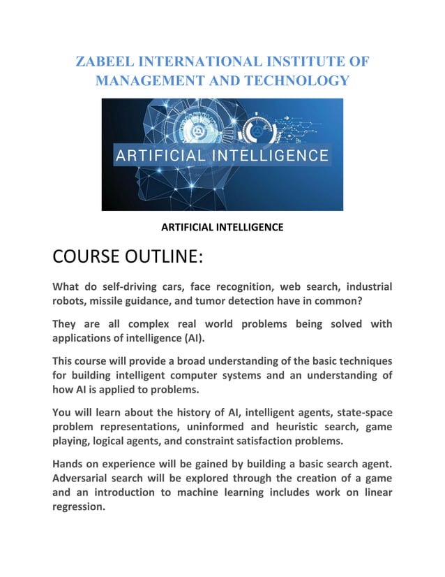 Artificial intelligence | PDF | Artificial Intelligence | Technology & Computing