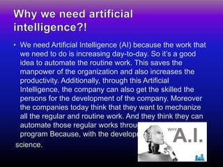 Artificial intelligence | PPTX