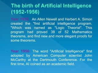 Artificial intelligence | PPTX | Artificial Intelligence | Technology ...