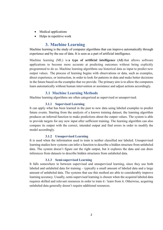 Artificial Intelligence.docx | Artificial Intelligence | Technology & Computing