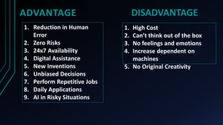 ARTIFICIAL INTELLIGENCE.pptx | Technology Industry | Industries