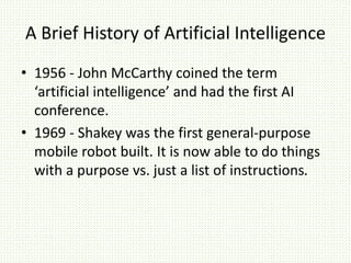 Artificial Intelligence.pptx | Artificial Intelligence | Technology & Computing