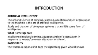 ARTIFICIAL INTELLIGENCE.pptx | Free Download