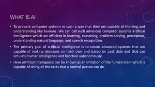 Artificial Intelligence(Machine learning & deep Learning ).pptx