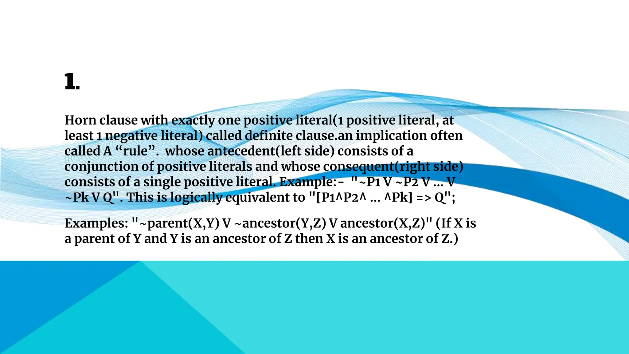 Artificial Intelligence horn clause.pptx