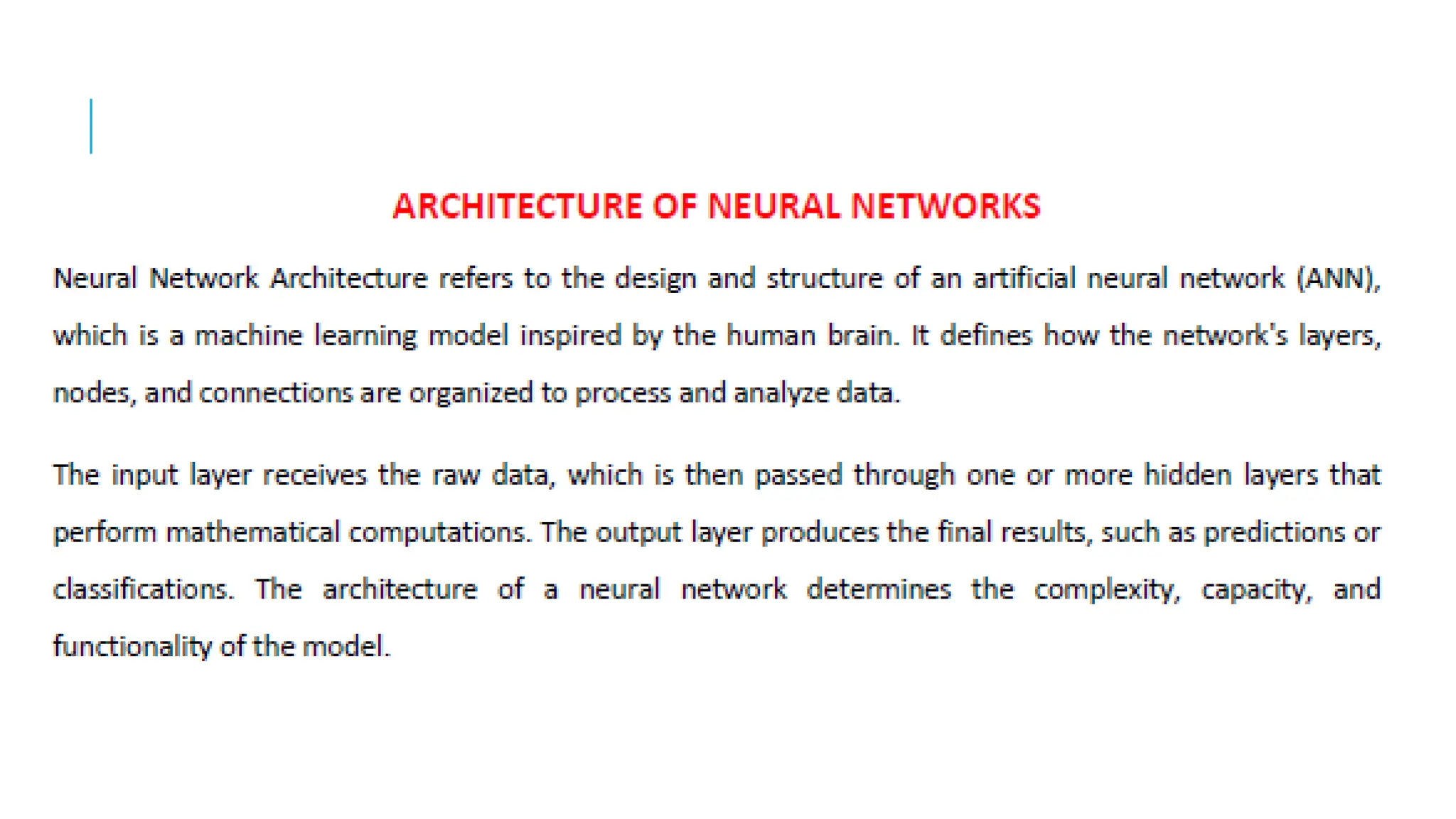 Artificial Intelligence - Neural Networks - Introduction | PPTX