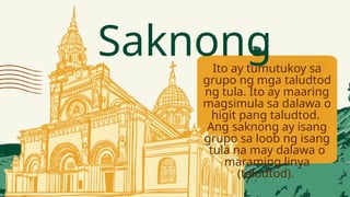 Filipino 8- Kwarter 2: Elemento ng Tula at iba pa | PPTX