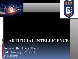 Artificial Intelligence (AI) in Pharmacy .pptx