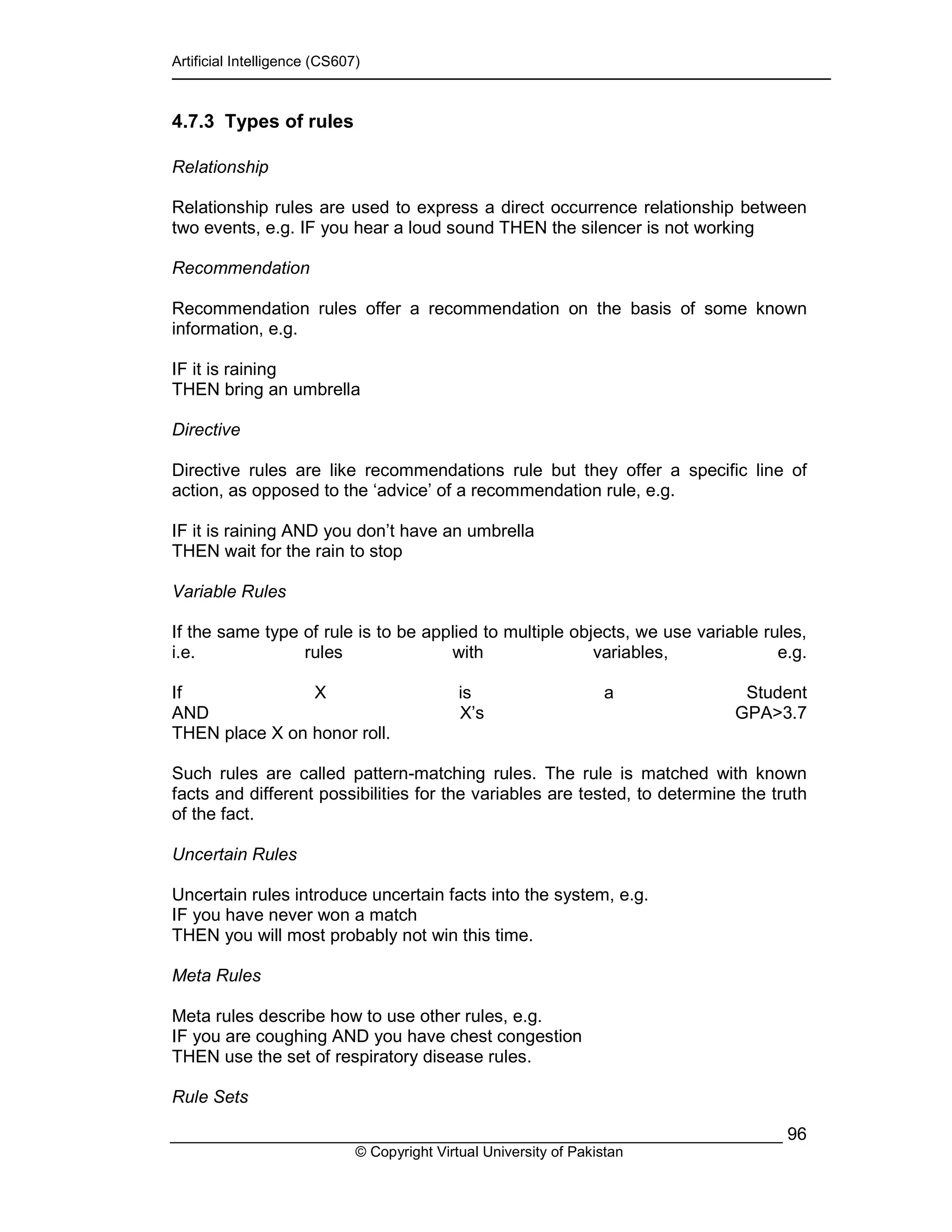 Artificial intelligence cs607 handouts lecture 11 - 45 | PDF | Search | Internet