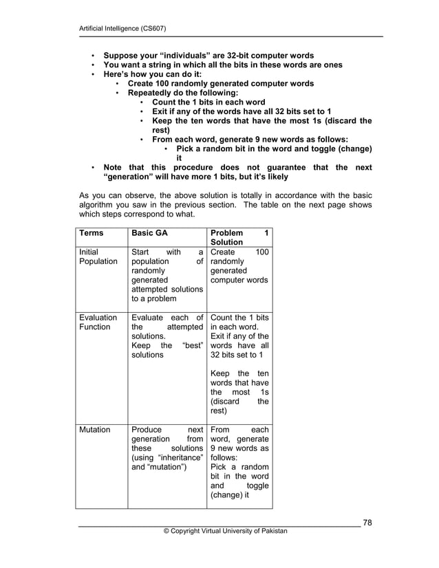 Artificial intelligence cs607 handouts lecture 11 - 45 | PDF | Search ...