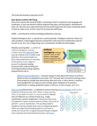 Artificial Intelligence-Machine Learning Explained.pdf | Technology ...