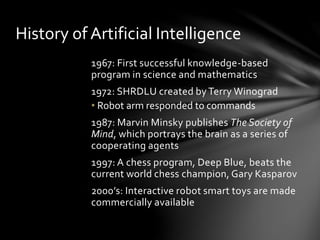 Artificial intelligence ppt | PPTX