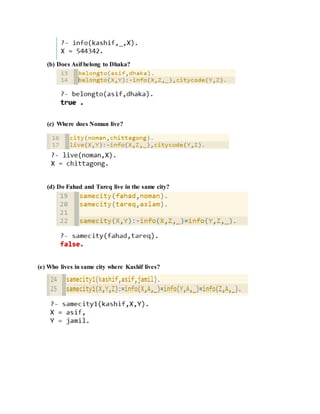 Artificial intelligence - Prolog | DOCX