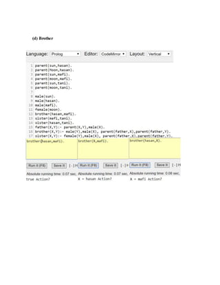 Artificial intelligence - Prolog | DOCX