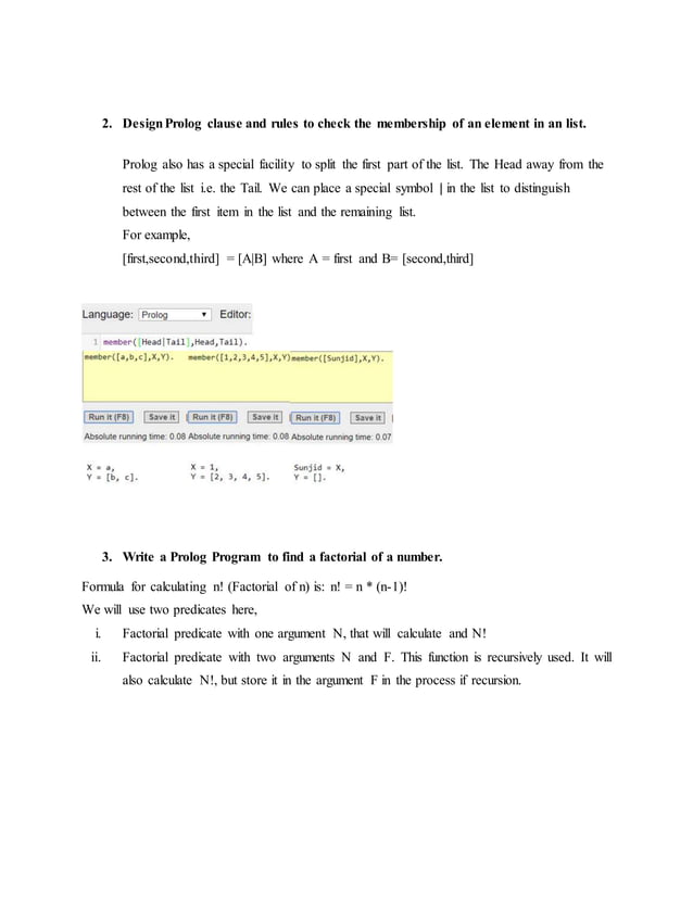 Artificial intelligence - Prolog | DOCX