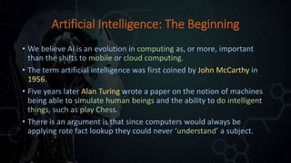 Artificial intelligence- The science of intelligent programs | PPTX