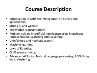 Artificial intelligence(01) | PPTX