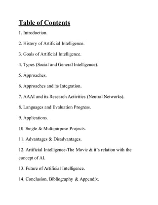 Artificial intelligence | DOCX
