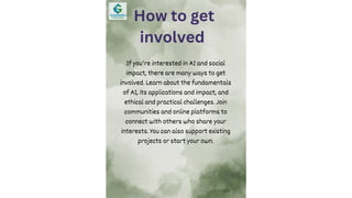 Uses of AI for People and Social Issues | PPT