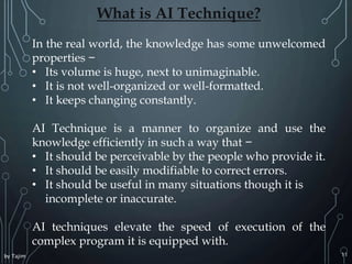 Artificial intelligence LAB 1 overview & intelligent systems | PPT