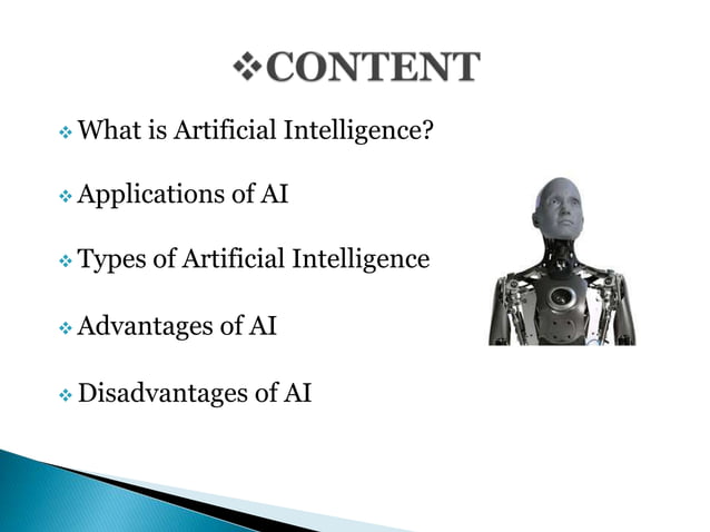 ARTIFICIAL INTELLIGENCE {AI} becomes yhe daily needs of human | PPT